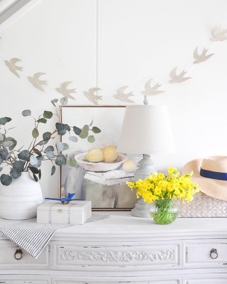 Spring Decoration Ideas for Entryway Console Table | DIY Spring Decor ...