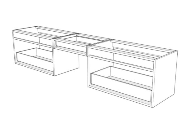 DIY Bathroom Floating Vanity with Drawers - Hydrangea Treehouse